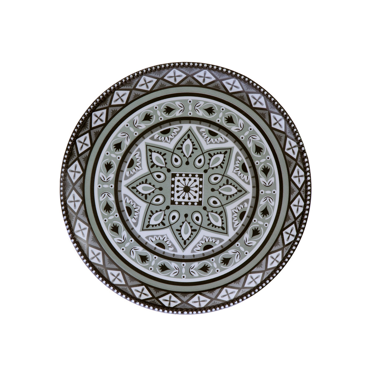 Lorren Home Trends Bimini Beaded 16 Piece Dinnerware Set, Service for 4 & Reviews | Wayfair